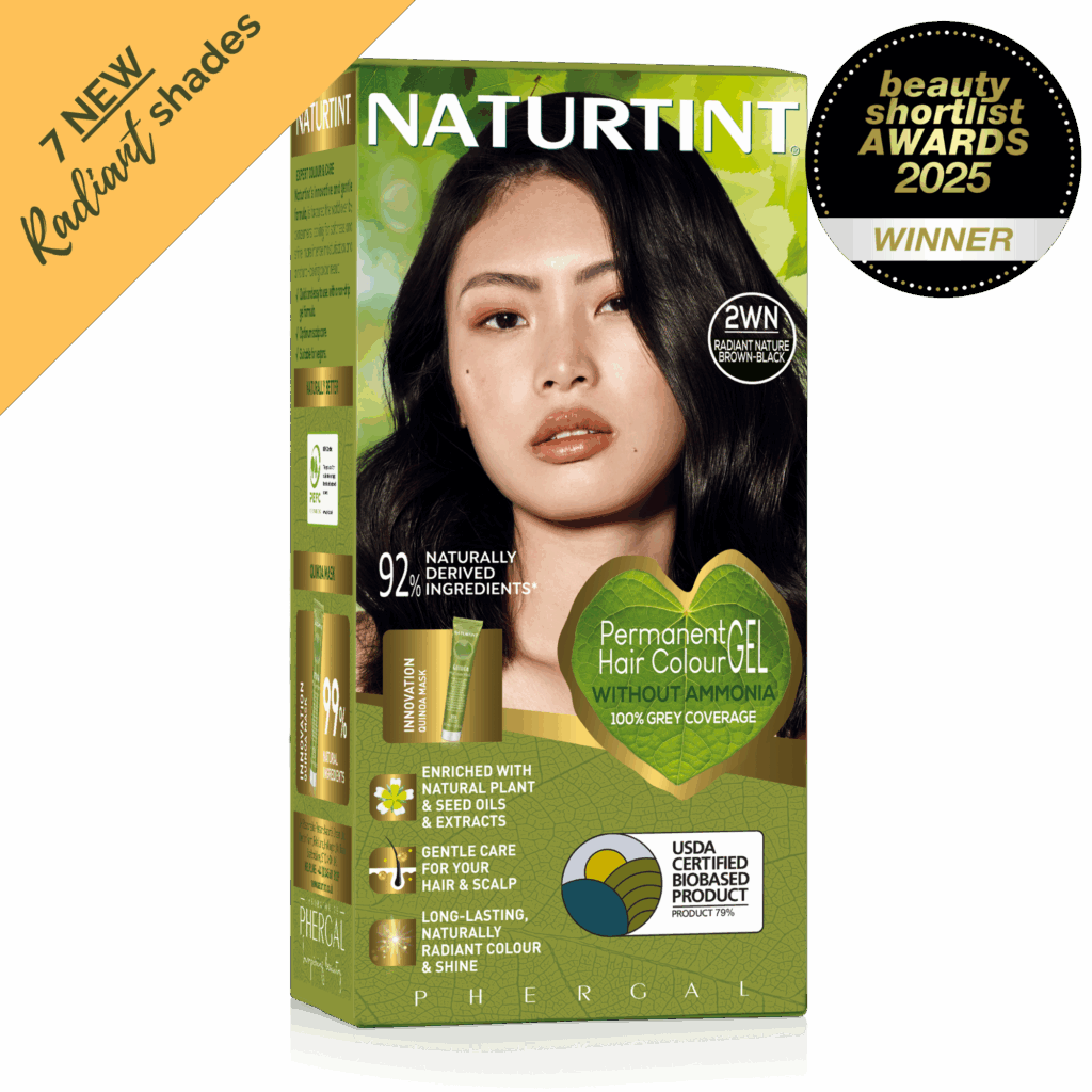 Naturtint Permanent Hair Colour Gel - 2WN Radiant Nature Brown-Black (170ml) - Naturtint